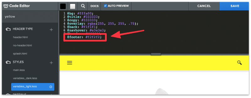 How to customize Weebly background, header and footer